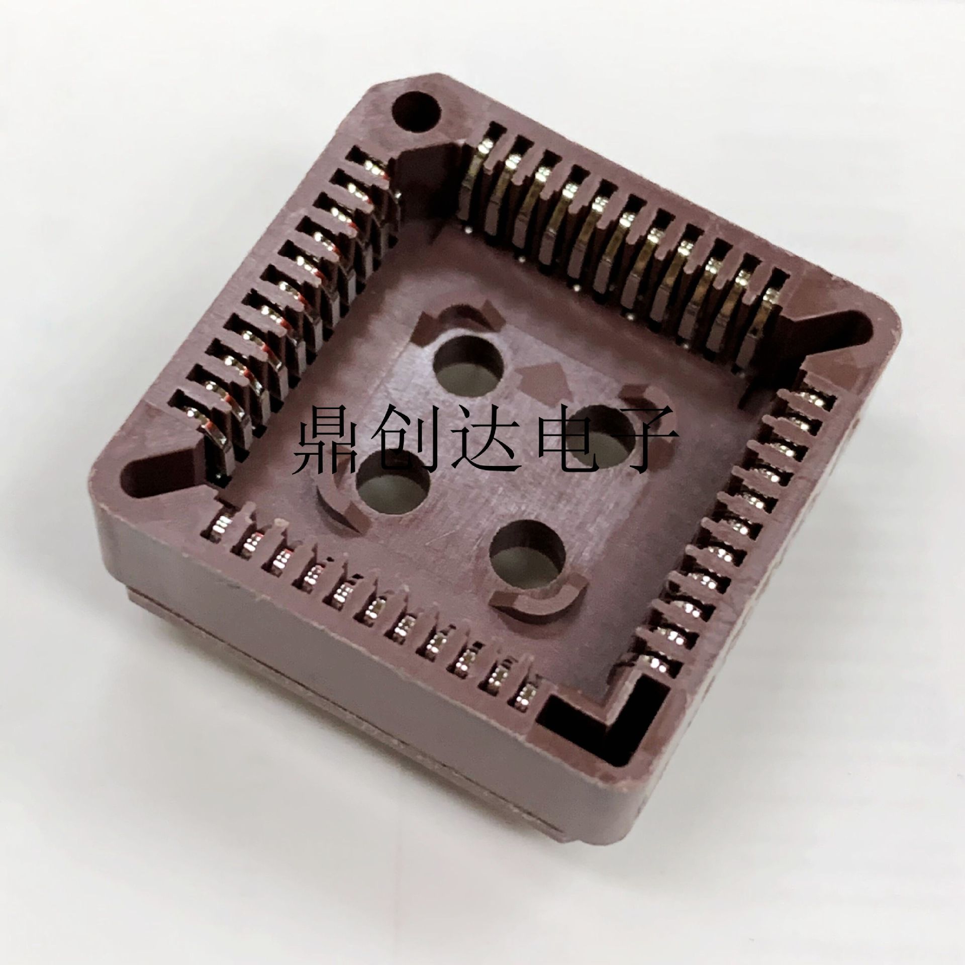 PLCC直插44P IC插座 贴片集成IC转换座 烧录座 DIP44脚方形IC插槽-阿里巴巴