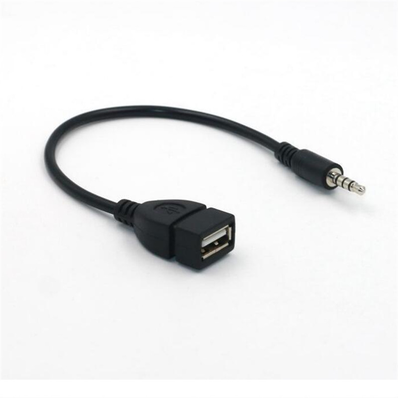 汽车3.5转USB母口转接线aux3.5车载OTG音频线aux转USB母头U盘连接-阿里巴巴