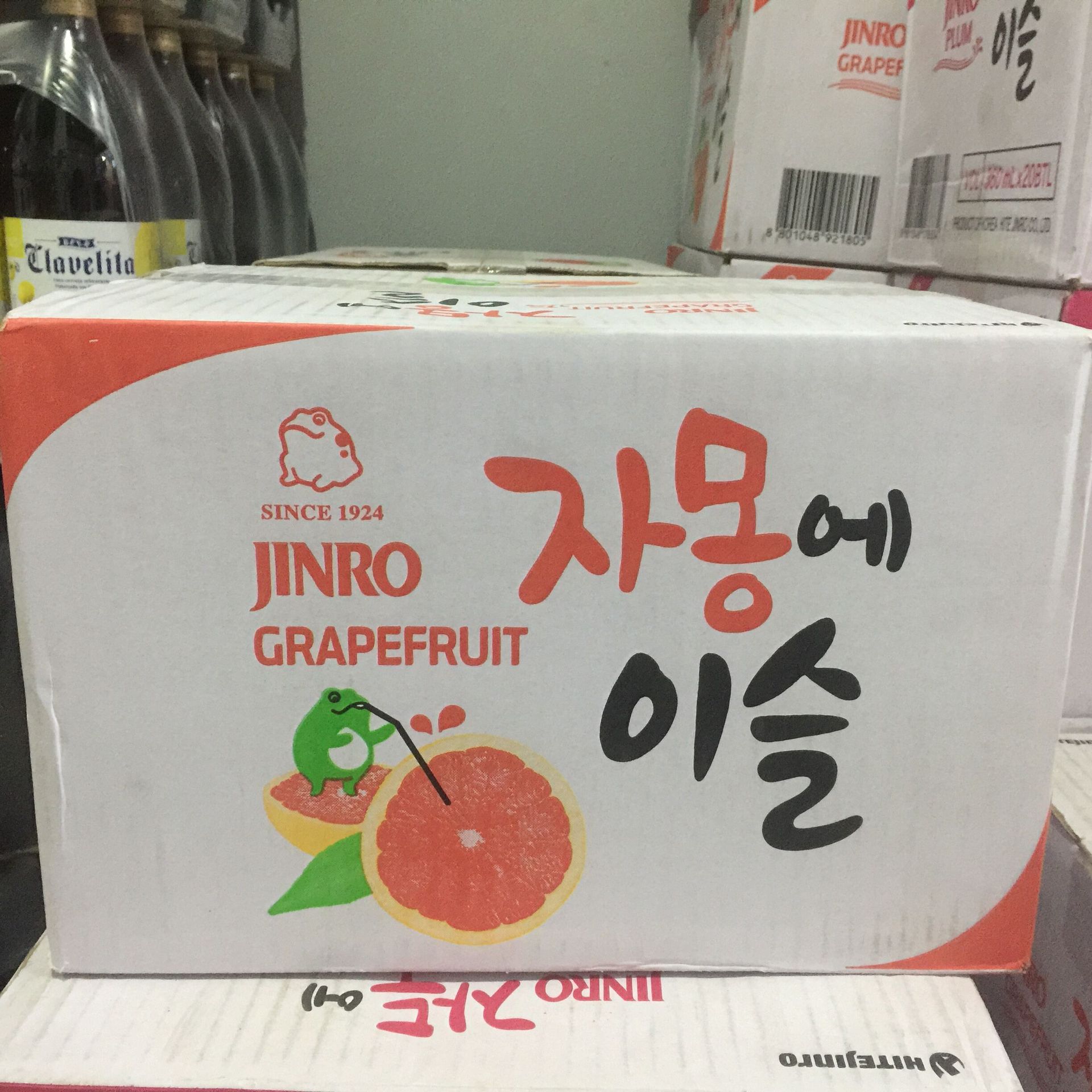 韩国进口真露烧酒果味清酒360ml*20整箱西柚草莓葡萄李子-阿里巴巴