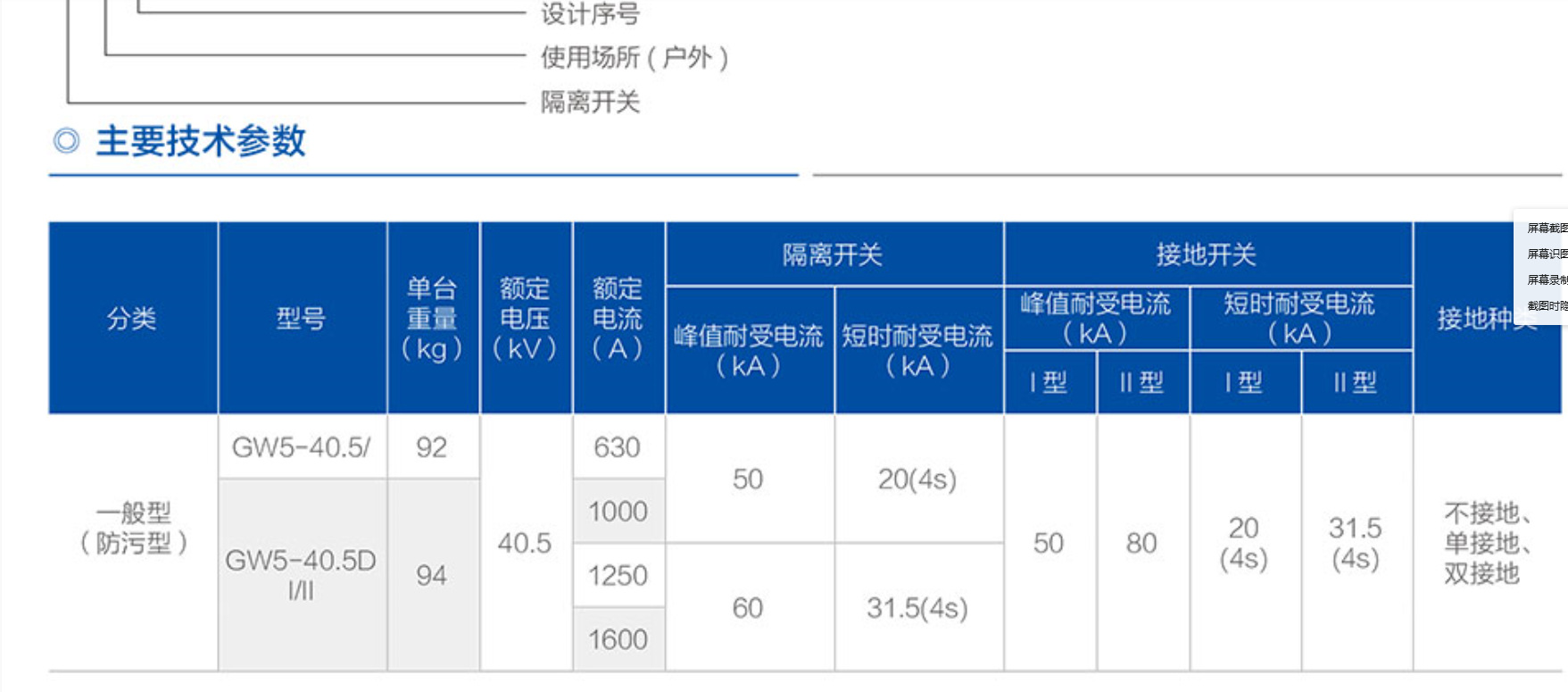 AAAA GW5-40.5KV户外高压隔离开关 GW4-35KVA 400-630A户外隔离-阿里巴巴