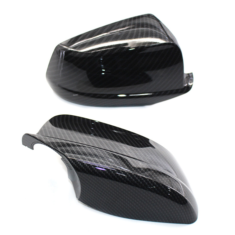 适用于10-13年宝马5系F10国外版碳纹倒车镜外壳 亮黑后视镜壳盖罩-阿里巴巴