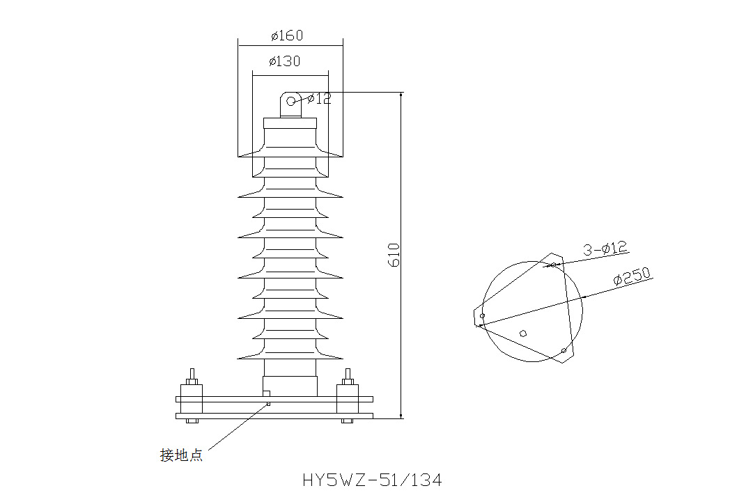 陕西长开供应HY5WS-17/50,HY5WZ-17/45,10KV高压避雷器，电站型-阿里巴巴