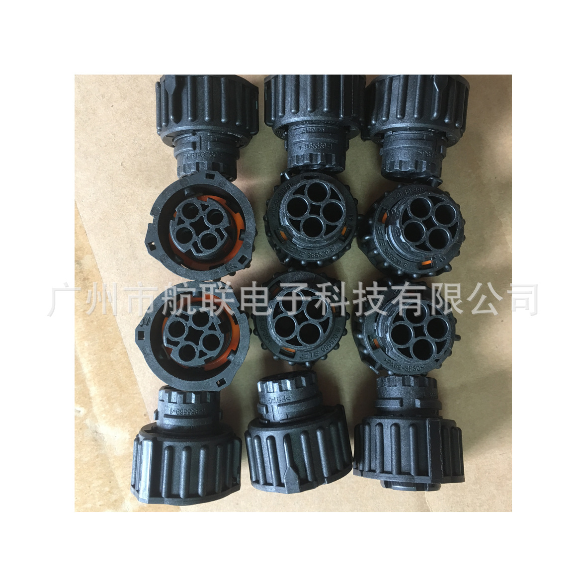 TE/AMP/TYCO 1-965569-1正品 1-967402-2 4孔4芯4位4P黑色插头-阿里巴巴