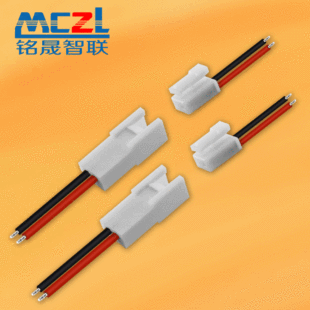 HY端子线 2.0带扣公母对接线 2P红黑连接线 HY2.0连接器 玩具线束-阿里巴巴