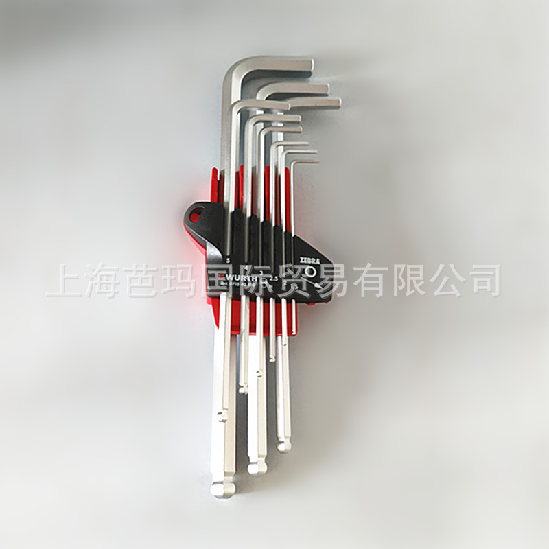 伍尔特WURTH 公制球头内六角扳手扳子-(1.5-10)-9件套 71540100-阿里巴巴