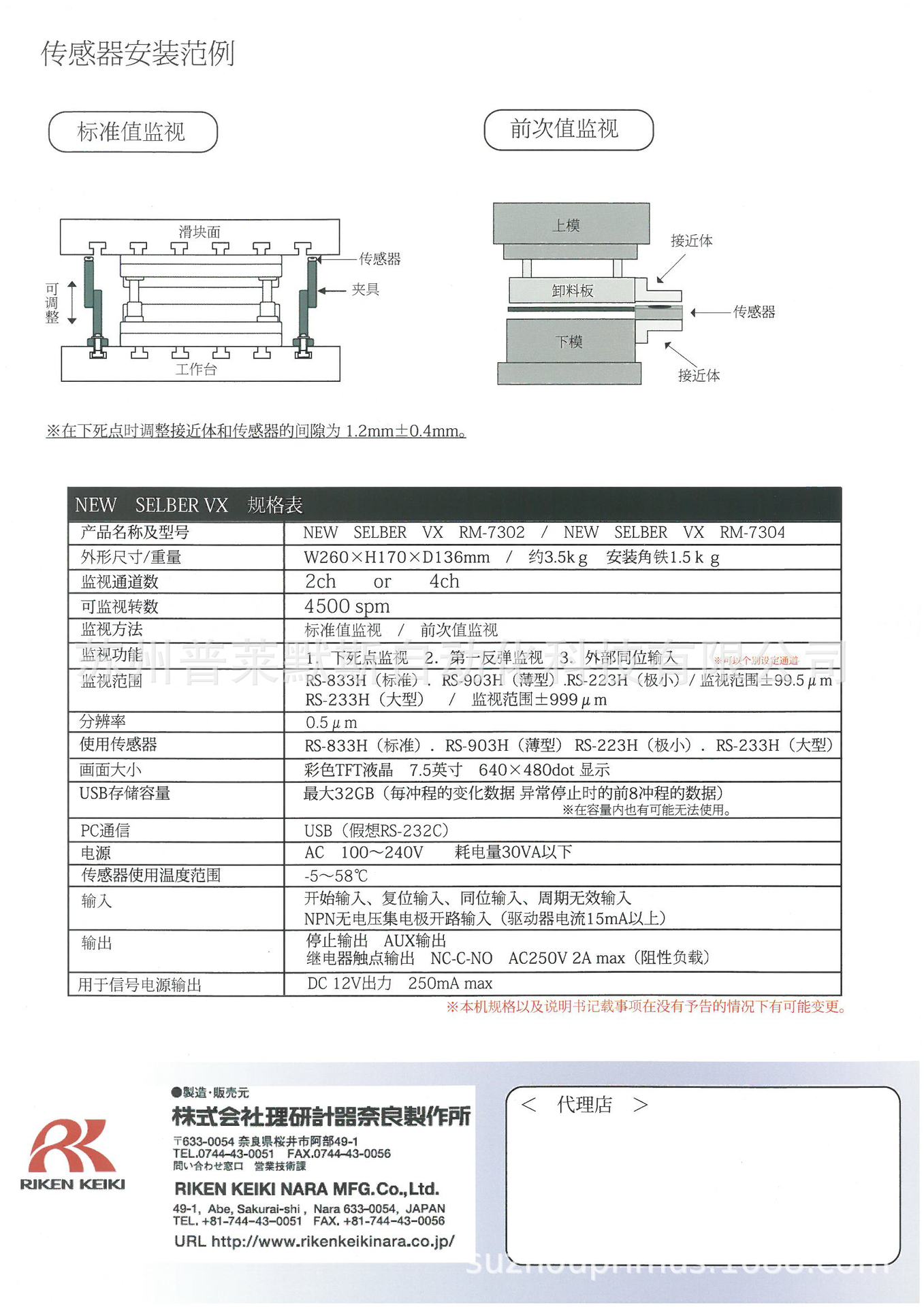 【原装现货】日本理研RIKEN下死点检出器感应头RS-833H RS-223H-阿里巴巴