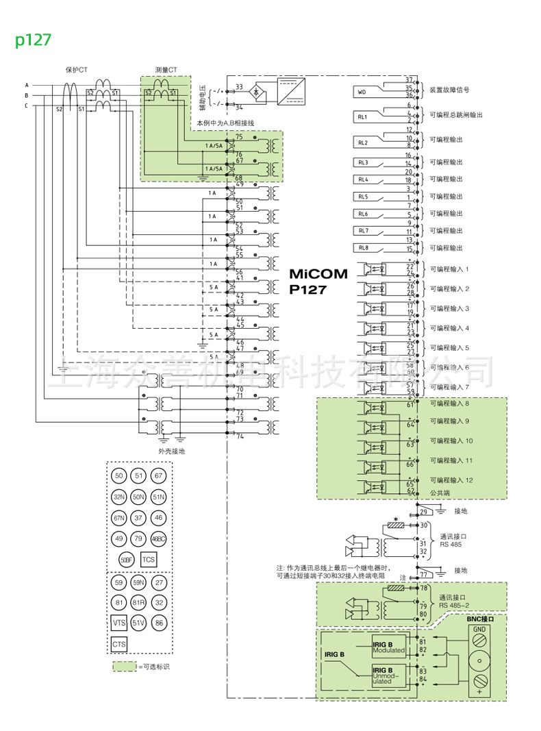 Micom P127 P126 P125 Schneider继电保护测控装置(AREVA阿海珐)-阿里巴巴