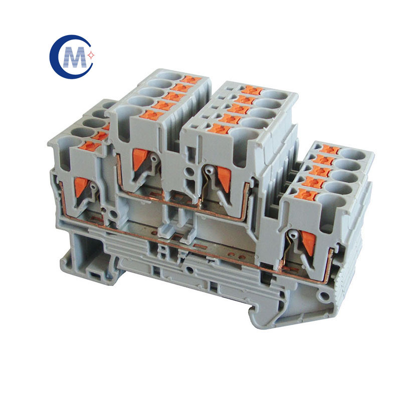 成曼PTTB2.5直插式双层弹簧接线端子厂家直销 紫铜 阻燃CE认证-阿里巴巴