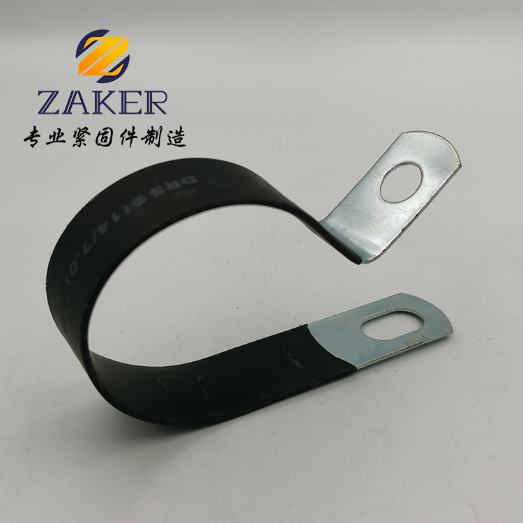 Q686单管夹片 线卡子R型卡箍管夹 连胶条卡箍 201 304电镀-阿里巴巴