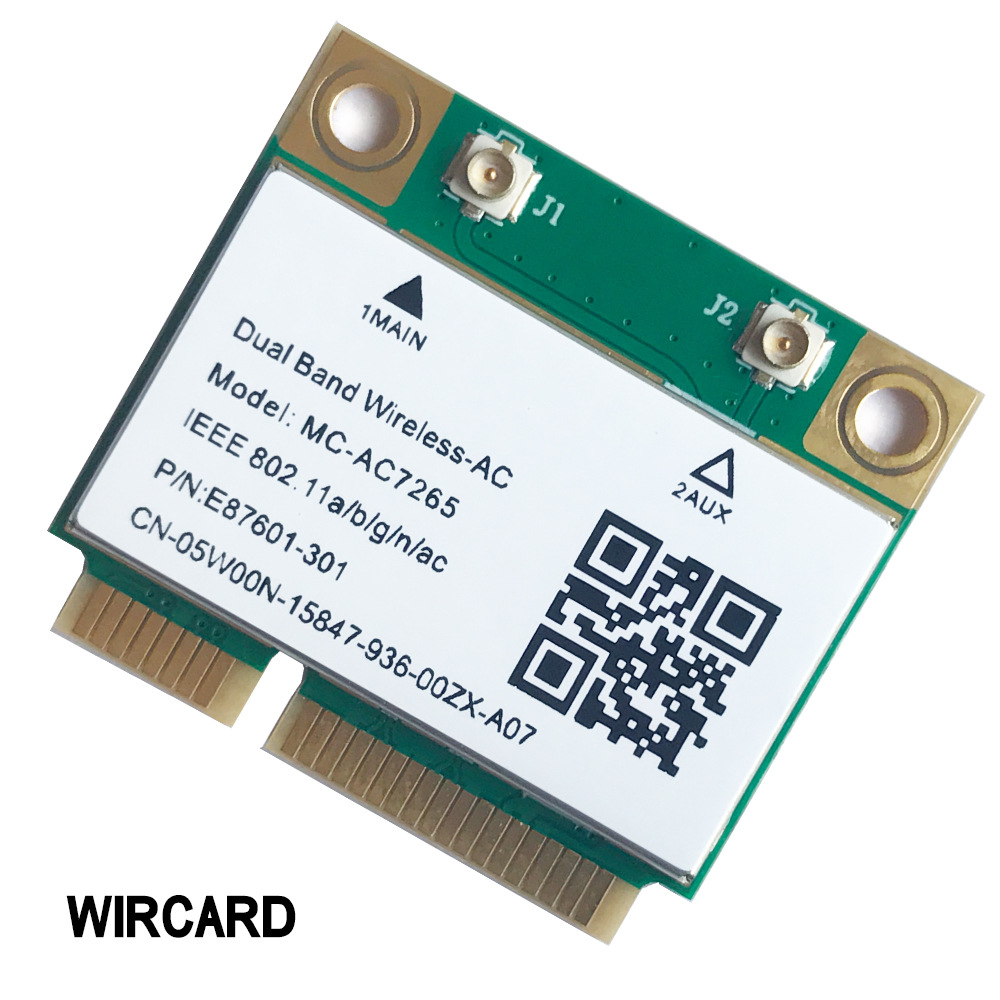 全新MC-AC7265 mini PCI-E 千兆双频蓝牙4.2无线网卡一体机网卡-阿里巴巴