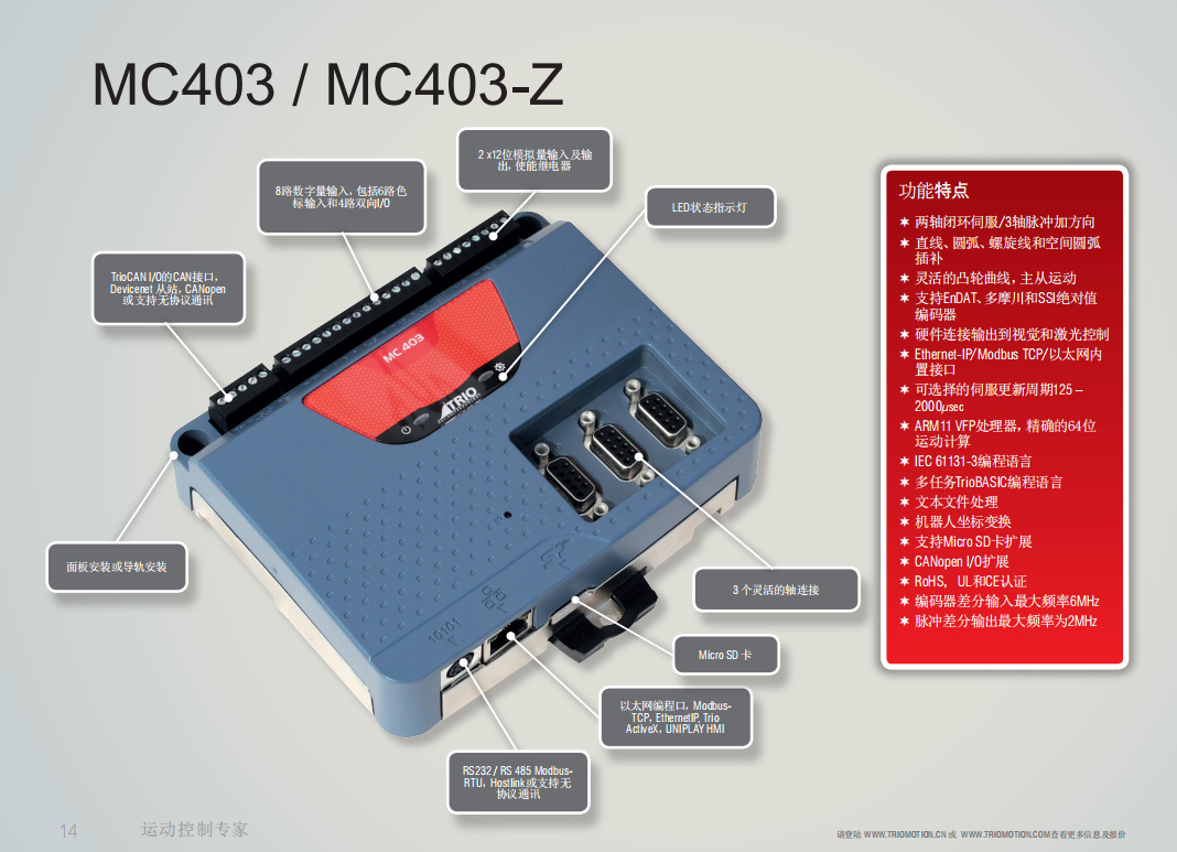 代理【原装正品】翠欧TRIO多轴运动控制器MC6N系列 P960-阿里巴巴