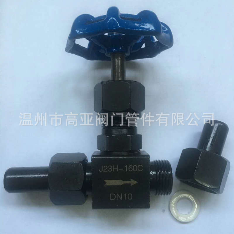 厂家供应J23H外螺纹针型仪表截止阀 带活接头高压阀门开关批发-阿里巴巴