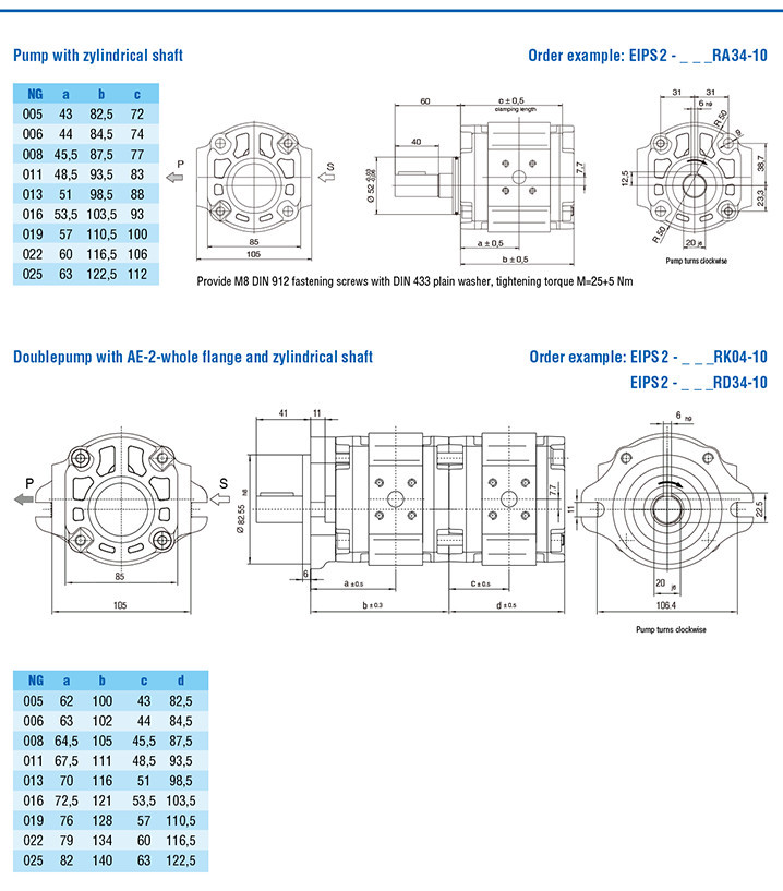 德国艾可勒 ECKERLE 液压油泵 EIPS2-016RA04-12S111 高压齿轮泵-阿里巴巴