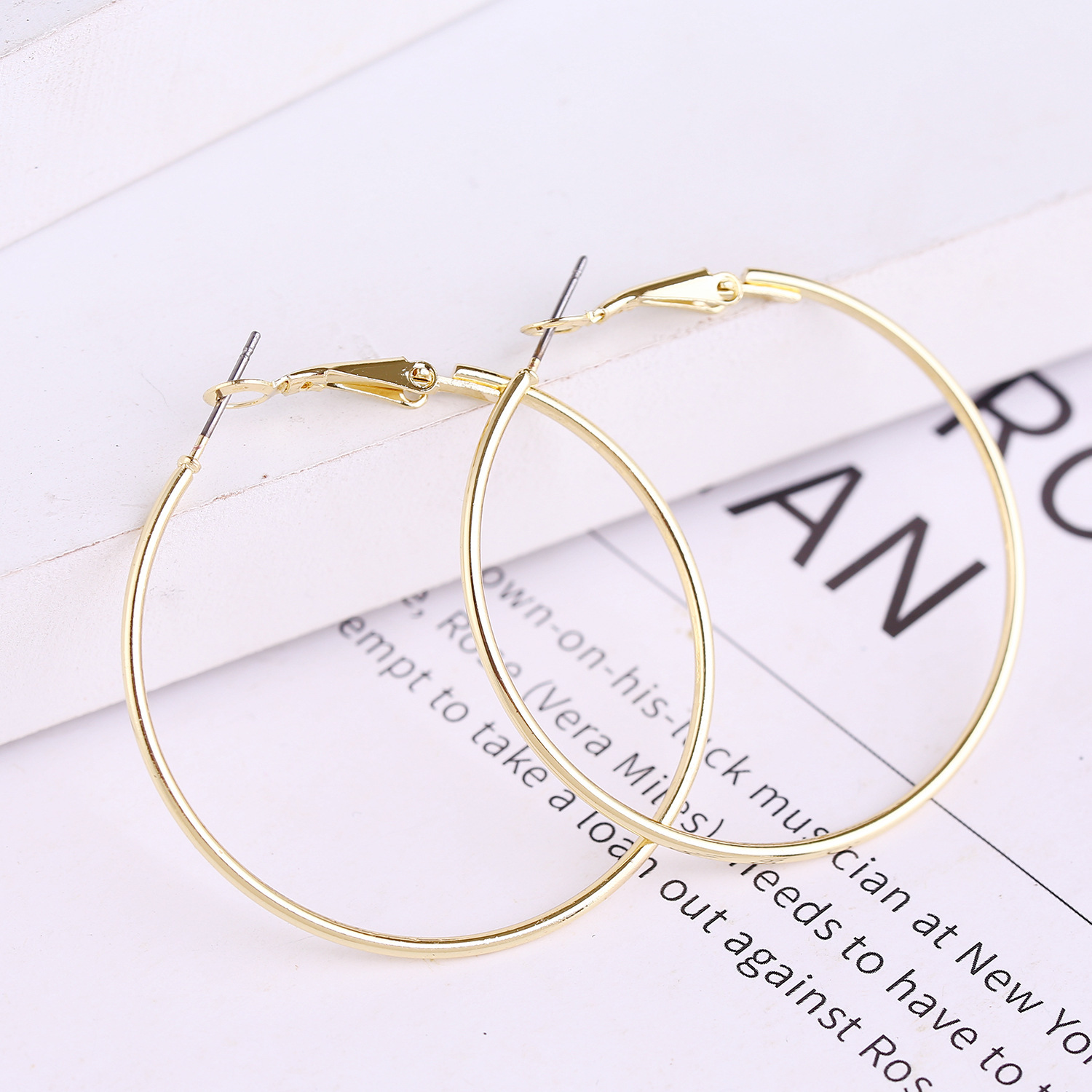 Wholesale explosion style simple wild large ring ear ring circle ...