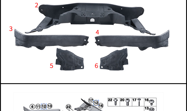 适用宝马X5E70X6E71发动机护板汽车防火墙隔热板51717169419跨境-阿里巴巴