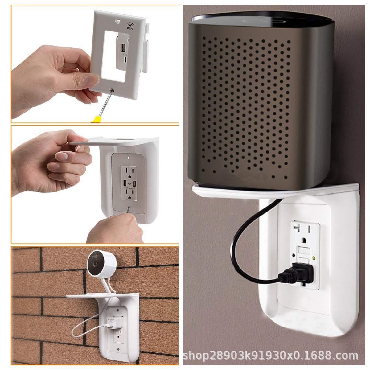 升级版第二代开关插座置物架简易墙壁收纳架手机充电置物架极简风-阿里巴巴