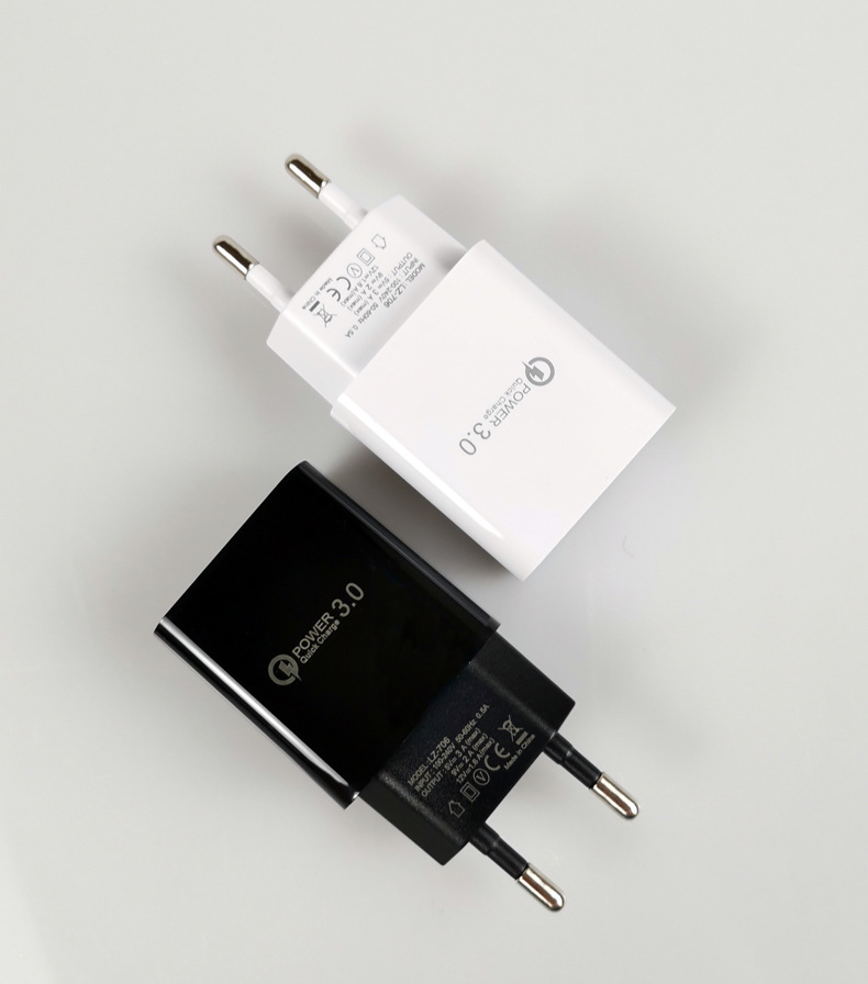新款qc3.0闪充充电器手机快充旅行美规欧规单口usb充电器头工厂家-阿里巴巴