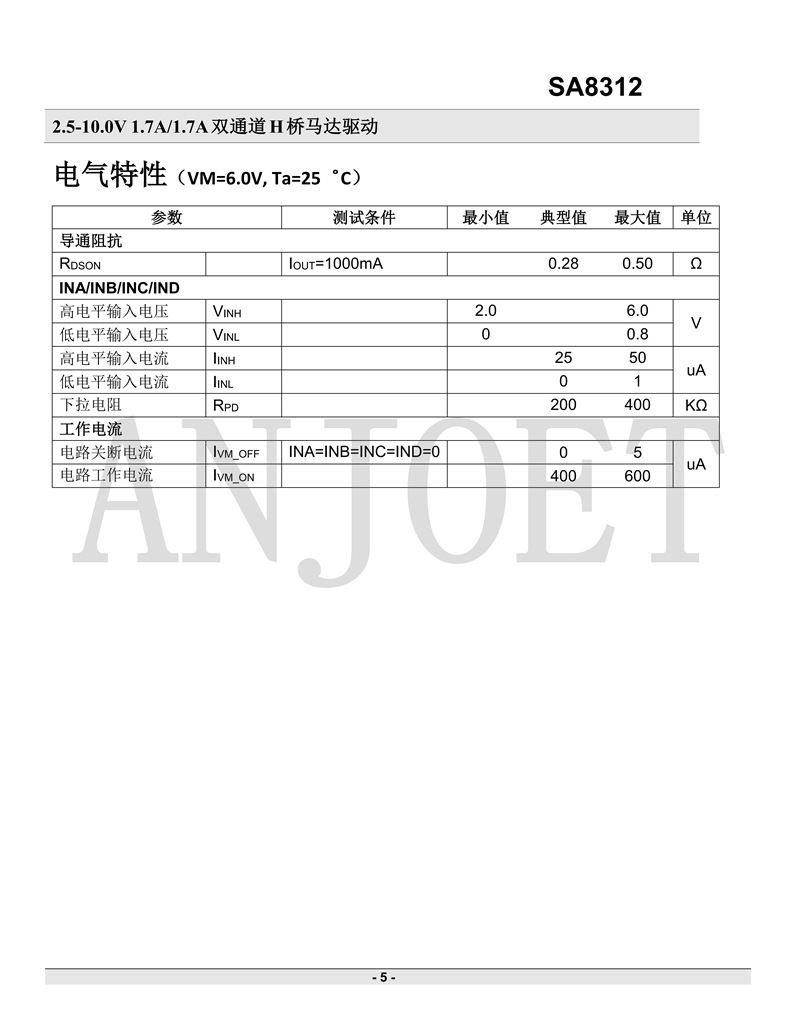 SA8312 SOP-16 10V1.7A 玩具车马达驱动器芯片 兼容MX1508 MX1616-阿里巴巴