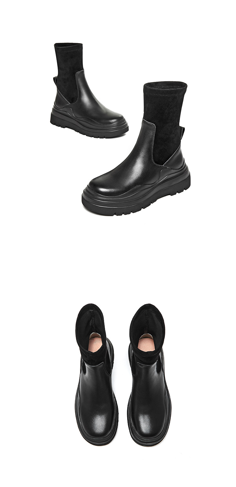 Chiko Edna Round Toe Flatforms Boots