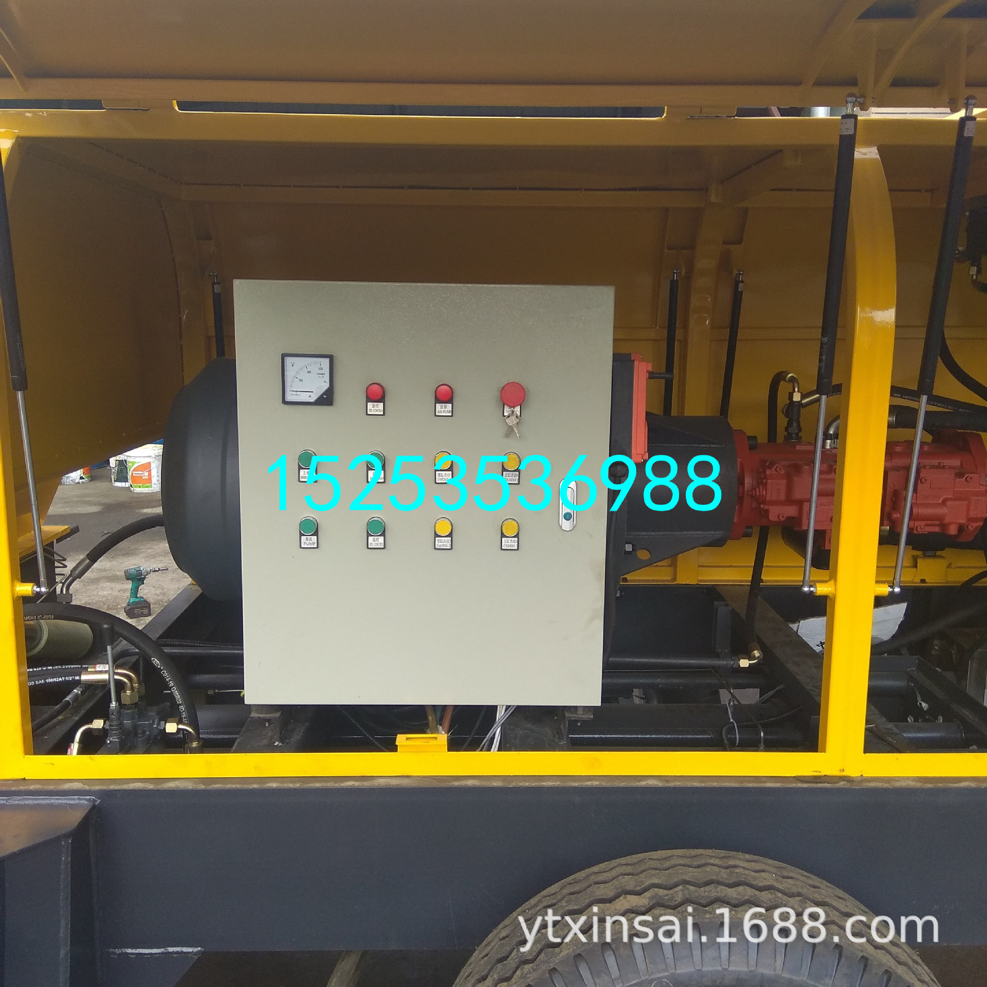 HBT80泵参数价格 大型混凝土输送泵 每小时输送量80立方 打主体-阿里巴巴