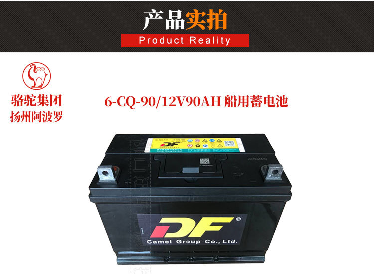 骆驼DF船用蓄电池6-CQ-90 12V90Ah救生艇免维护电瓶带CCS船检电池-阿里巴巴