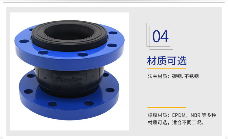 般德橡胶软接 KXT可曲挠橡胶接头避震喉法兰橡胶减震接头厂家直供-阿里巴巴