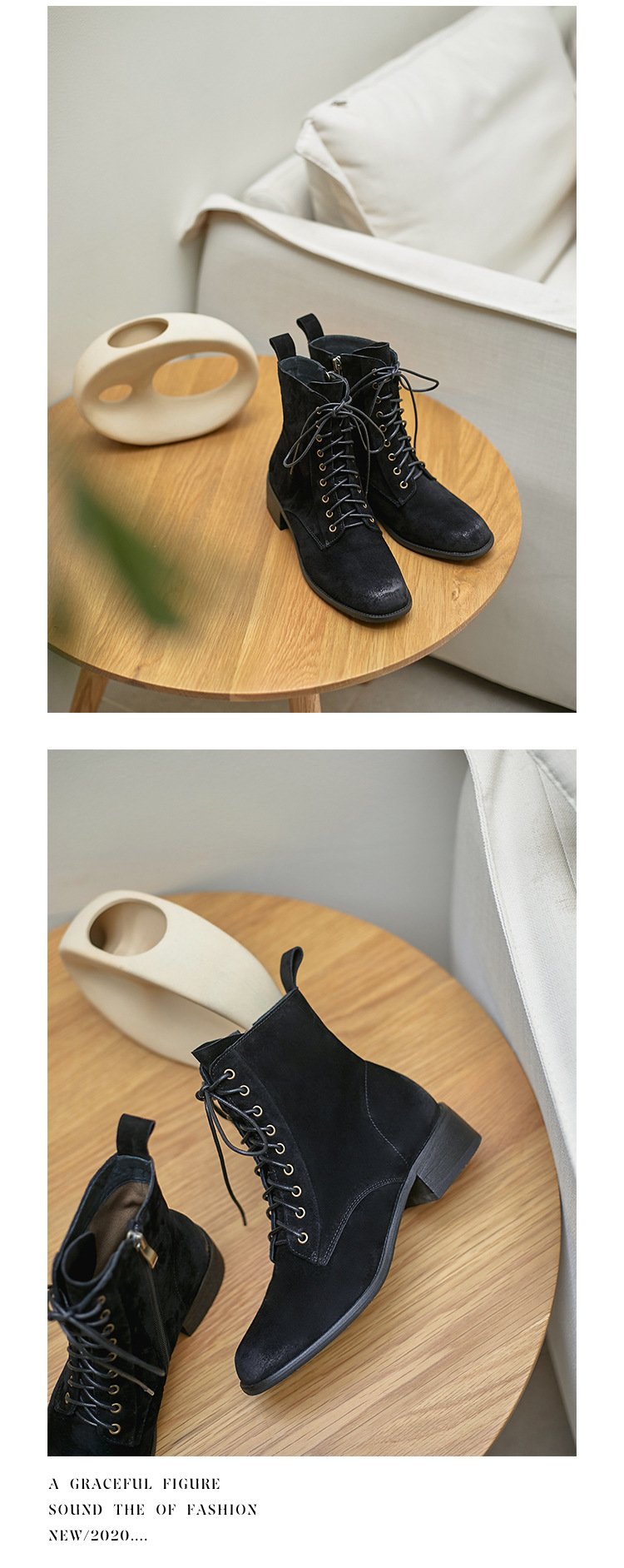 Chiko Tabetha Round Toe Block Heels Boots