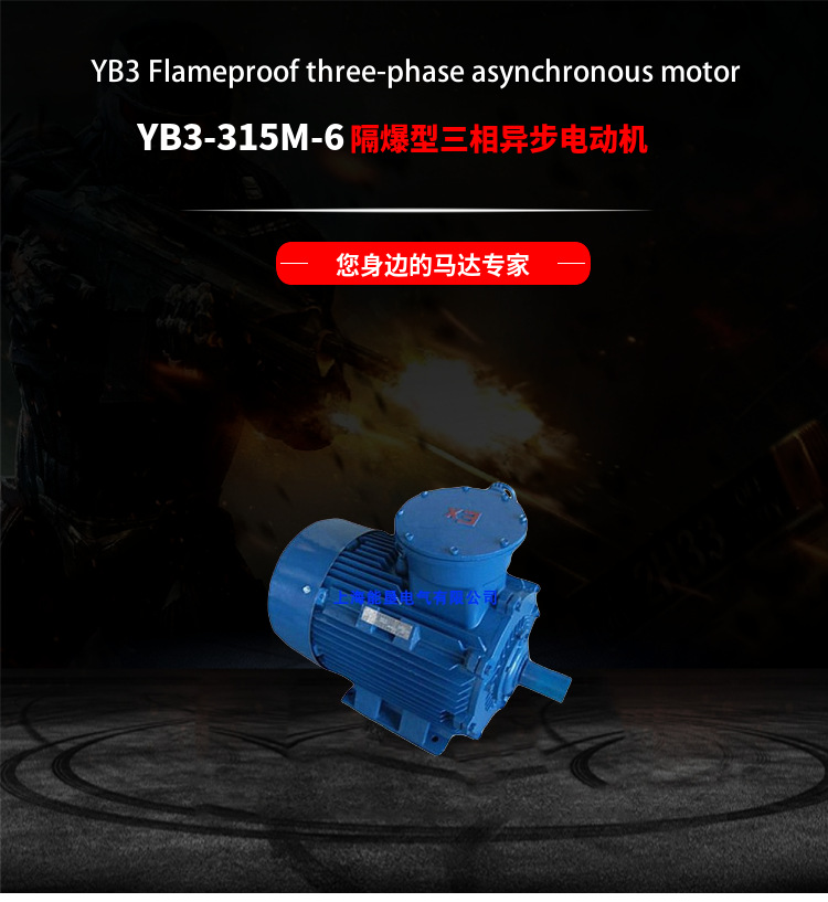 防爆电机YB3隔爆型电机YBX3-280M-6 55KW粉尘卧式电机-阿里巴巴