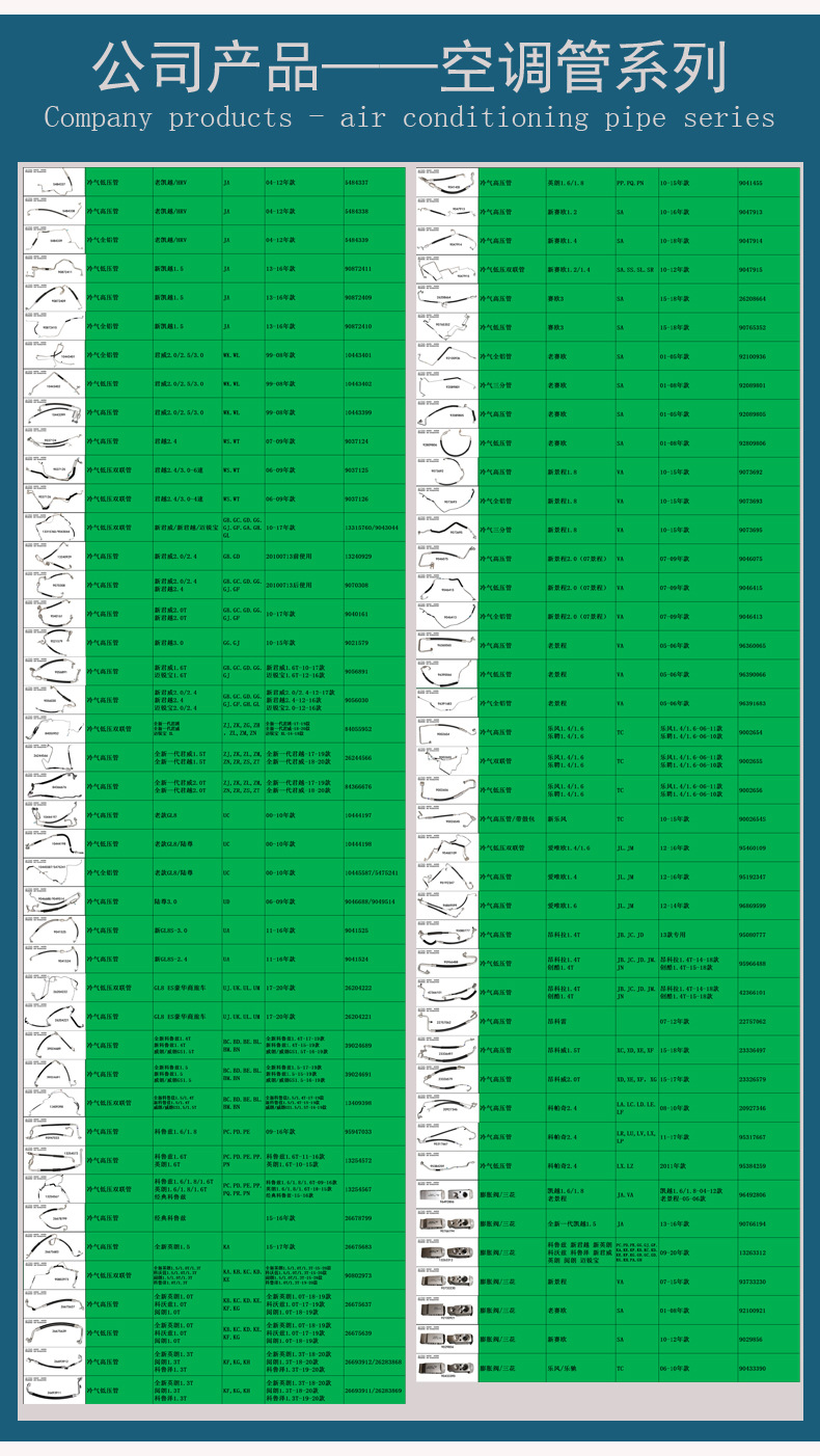 工厂批发适用别克昂科雷空调冷气高压管压缩机冷凝器软管汽车配件-阿里巴巴