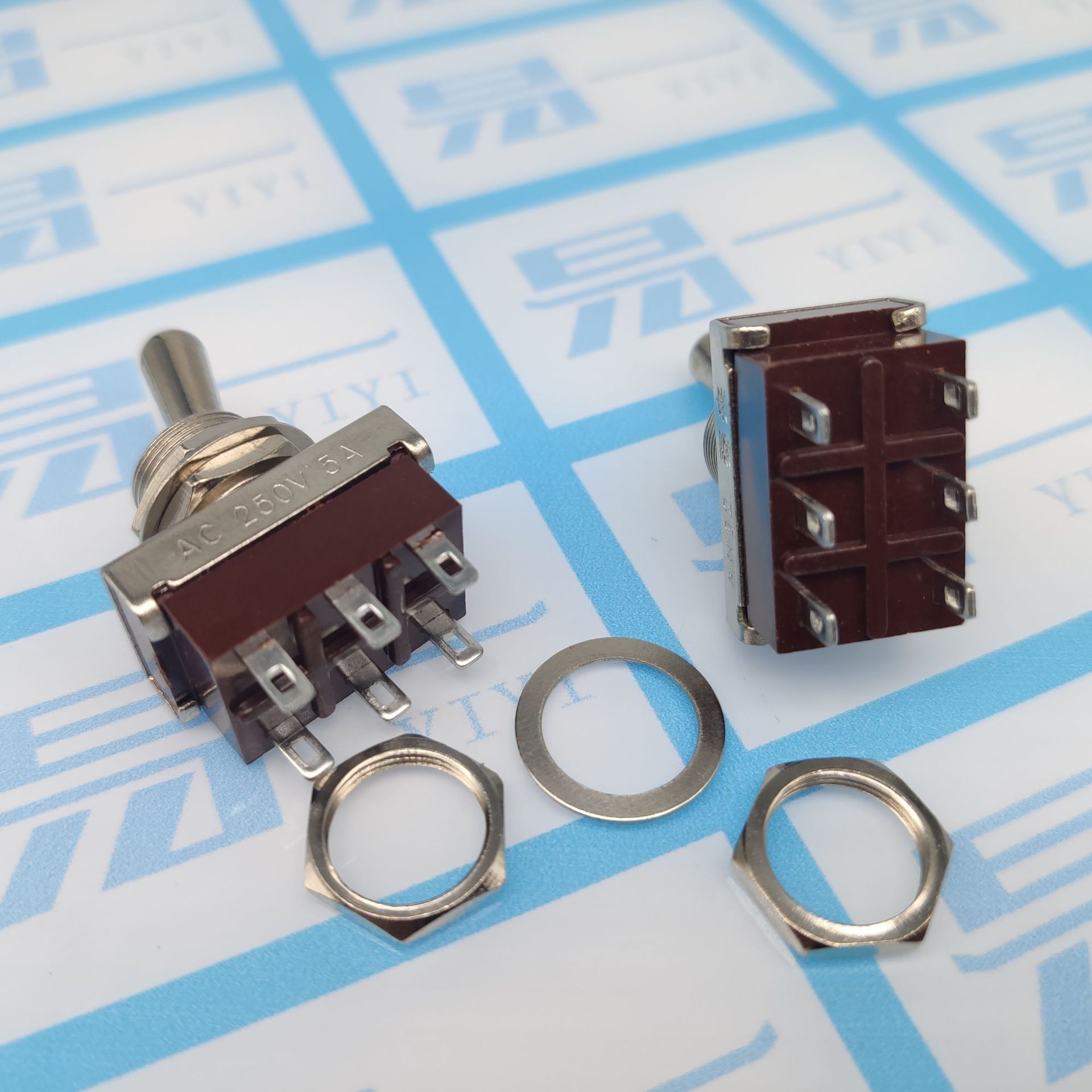 钮子开关 KN32 小型电源摇臂拨动开关 12MM 6脚2档-阿里巴巴