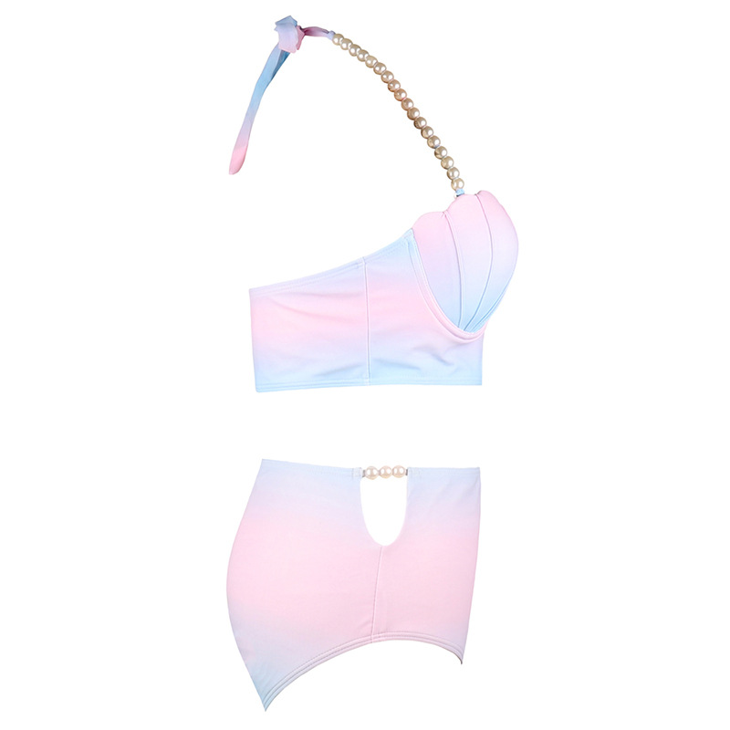 Trisass 欧美外贸性感比基尼女泳衣 渐变贝壳分体高腰裤钢托聚拢-阿里巴巴