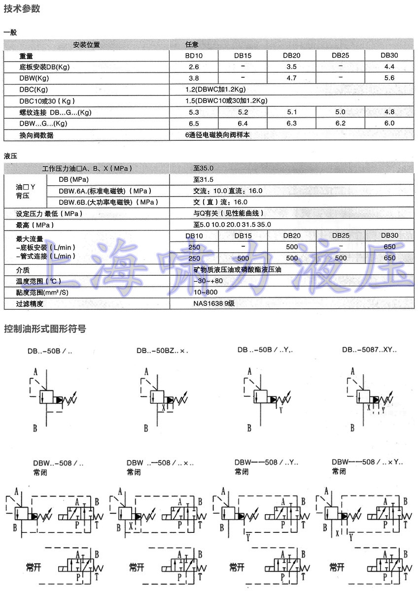 DBW20B-1-50B/315 6CW220-50N9Z5L 电磁溢流阀尺寸可互换北京华德-阿里巴巴