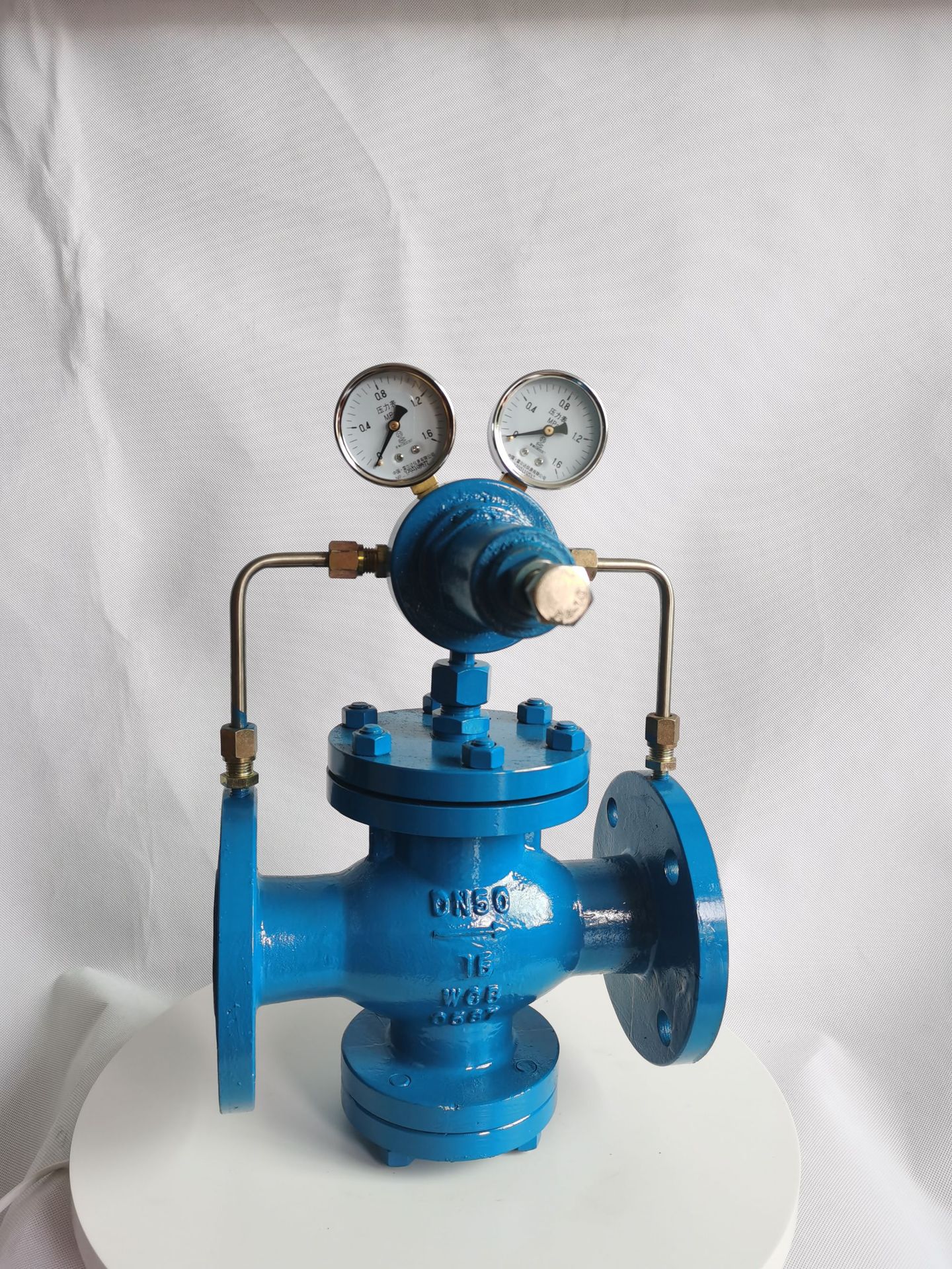 英科牌活塞式碳钢WCB法兰可调单向DN80压缩空气减压阀YK43X/F-16C-阿里巴巴