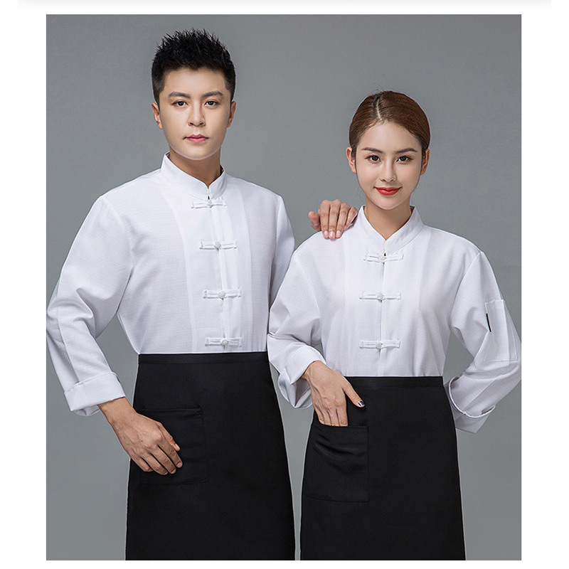 Chef overalls Custom printed logo high style cotton hemp breathable ...