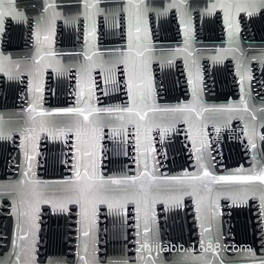 EE19多槽骨架四槽卧式4+6针L脚EE19变压器骨架超声波骨架-阿里巴巴