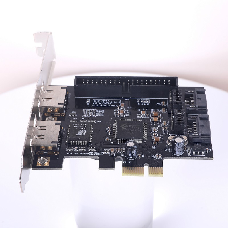 pcie转2Esata pcie转ide pci-e转2sata+ide JMB363 磁盘阵列卡-阿里巴巴