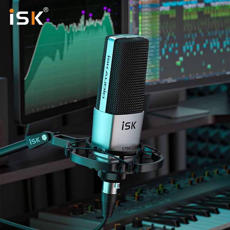 ISK S700电容麦克风声卡直播唱歌设备电脑手机通用录音设备全套-阿里巴巴