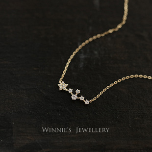 wish热卖S925纯银镀14K金唯美极细项链 简约日韩锁骨百搭吊坠项链-阿里巴巴