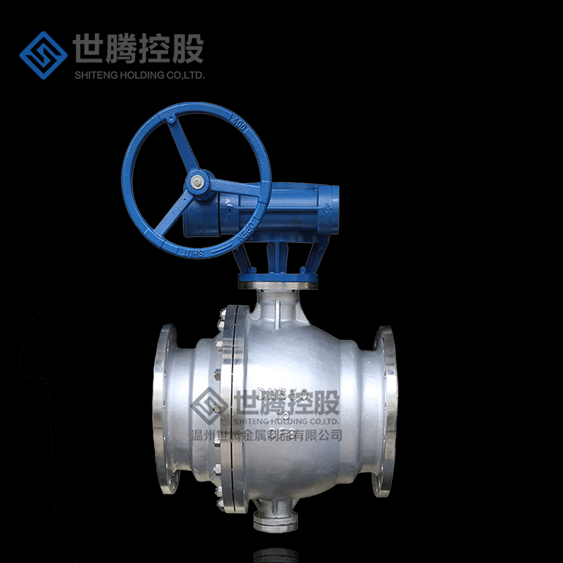 硬密封气动球阀高压涡轮阀门Q347F-100固定法兰电动304不锈钢球阀-阿里巴巴