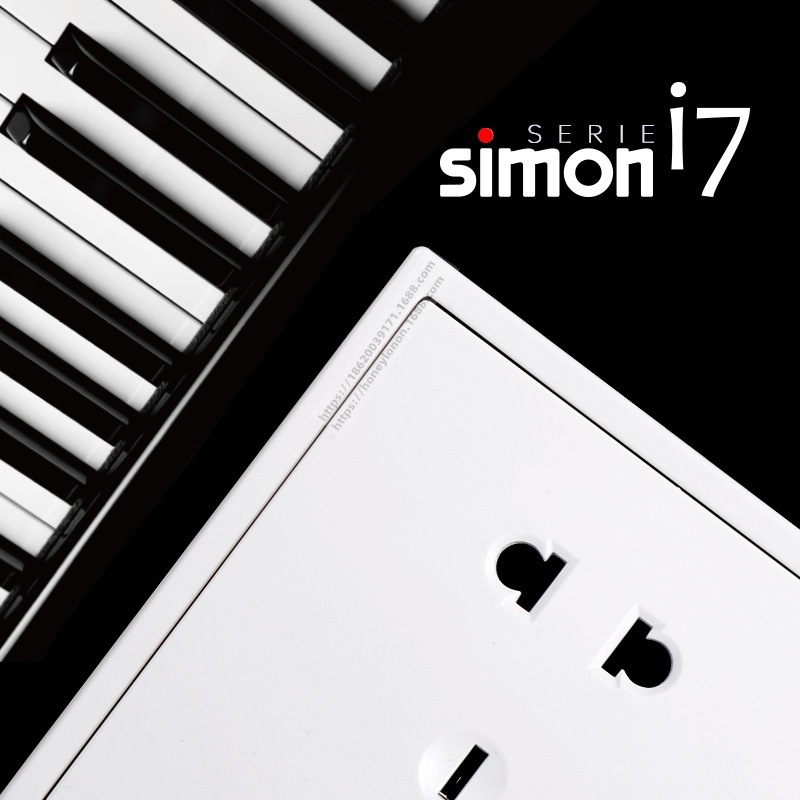 simon/西蒙 i7系列 二位单极开关带LED指示灯(含边框)701023-阿里巴巴
