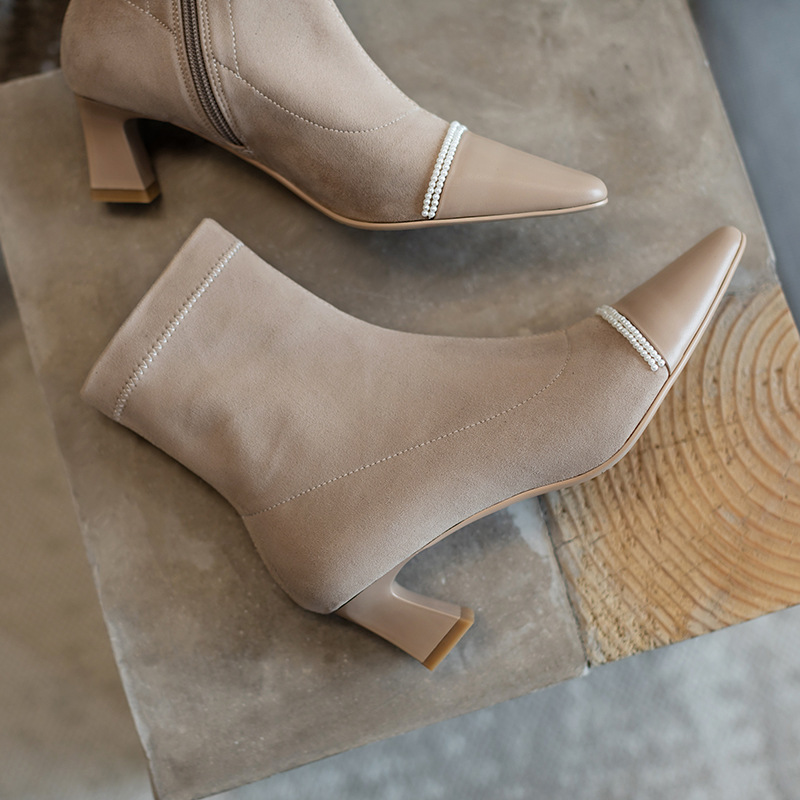 Chiko Tyann Square Toe Block Heels Boots