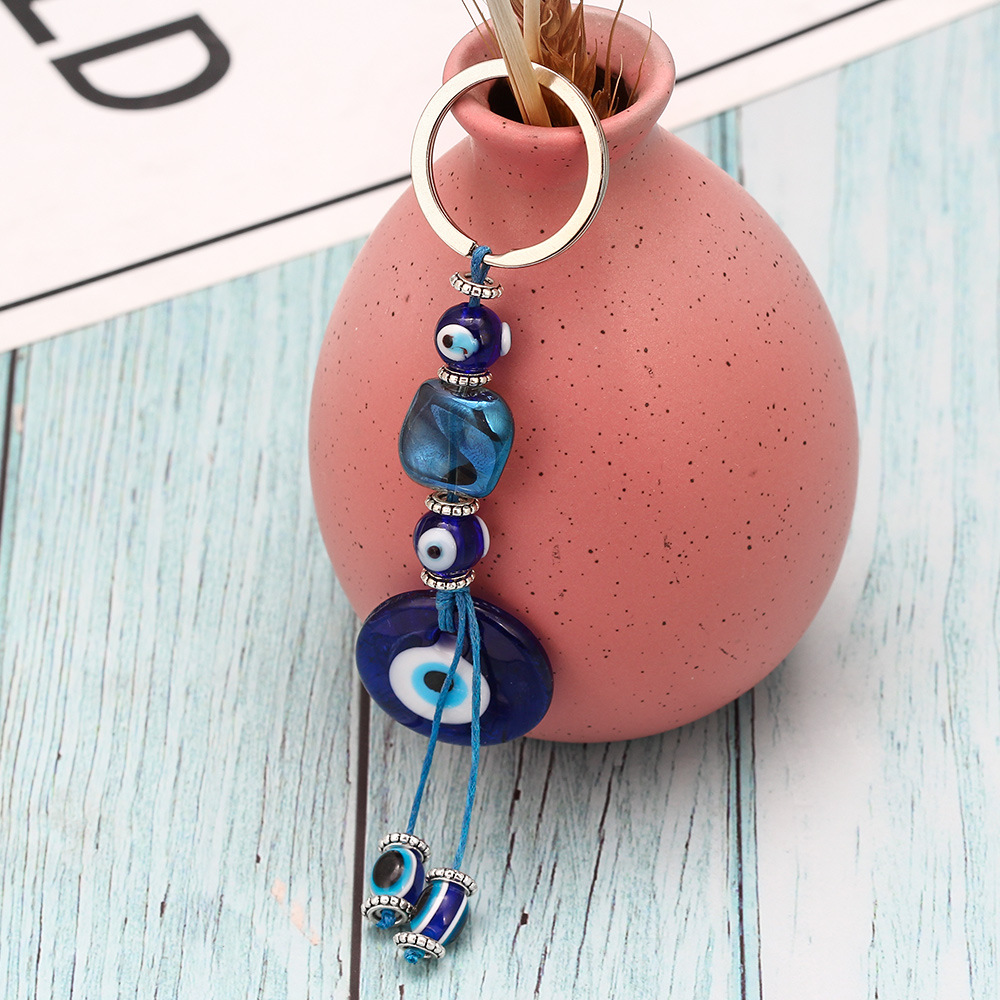 Blue color evil eye blue eyes keychain,KEYCHAIN&BROOCHES