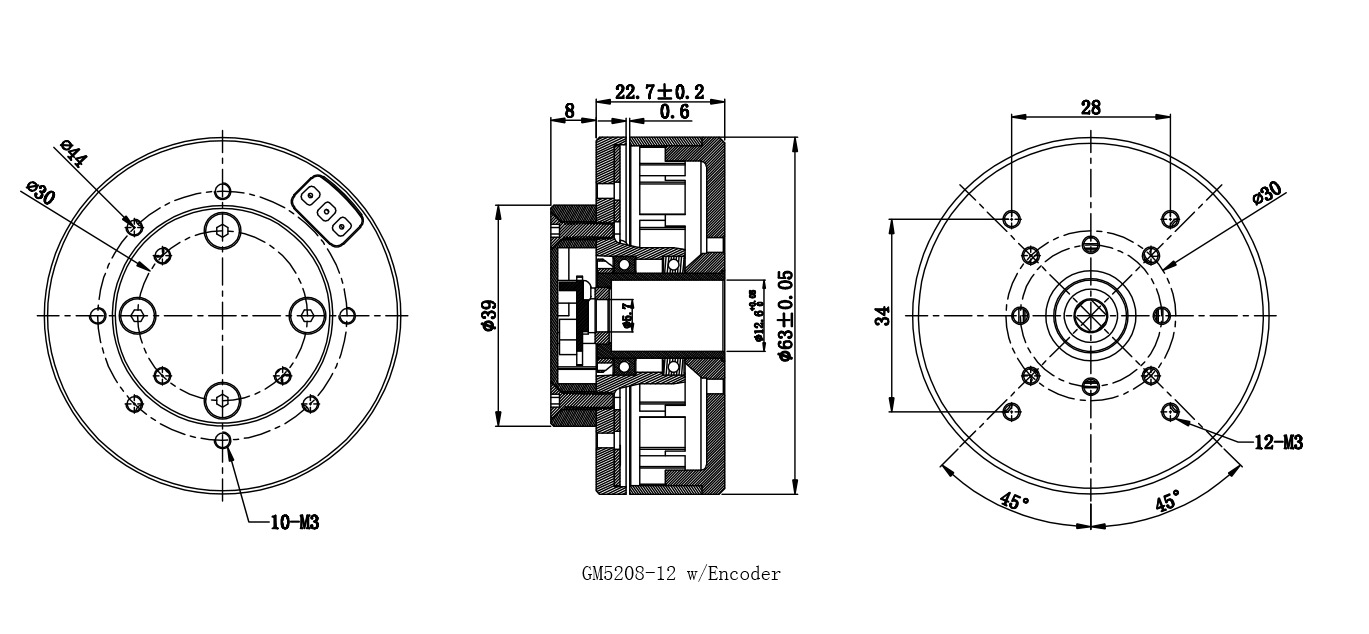 iFlight 翼飞 ipower GM5208-12 电机带编码器 适用于5D2/5D3相机-阿里巴巴
