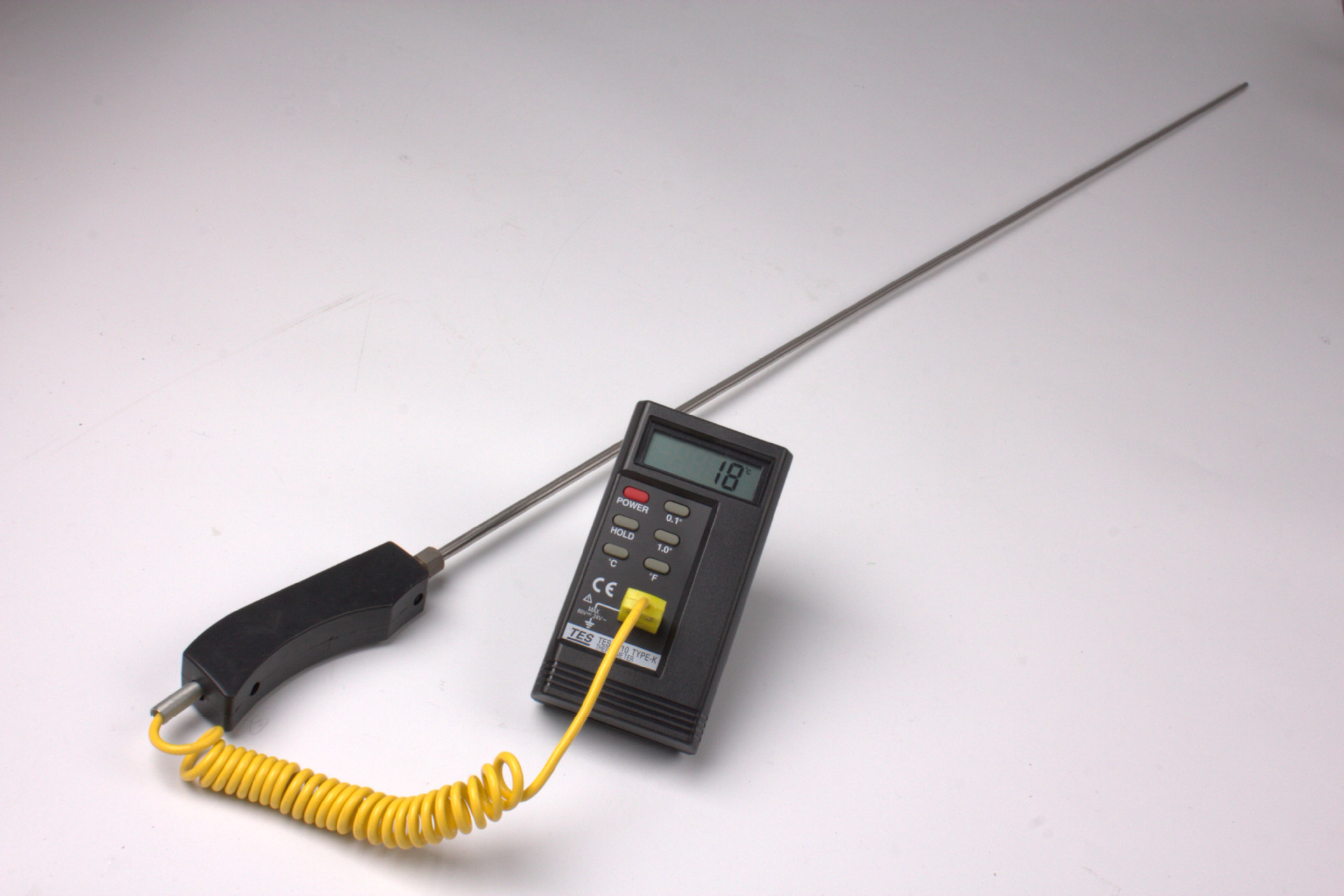 手持式铠装热电偶 K型 WRNK-187 104 手柄铝水专用温度探头传感器-阿里巴巴