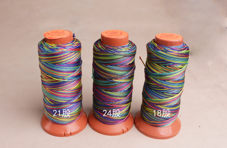 金三鱼牌股线编织项链线五彩手链绳 3691215股彩色吊坠绳串珠子线-阿里巴巴