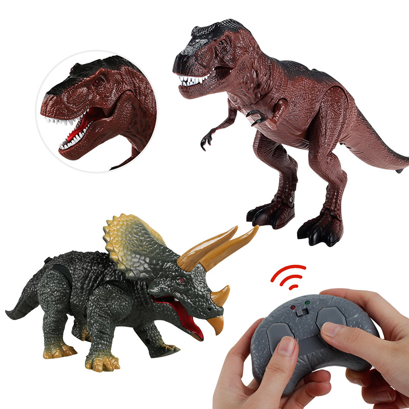 Electric realistic dinosaur, minifigure, remote control, tyrannosaurus ...