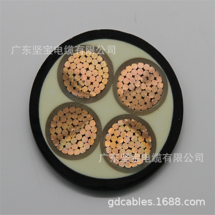 国标钢带铠装电缆线纯铜4芯2芯三芯WDZ-YJY23低压低烟无卤-阿里巴巴