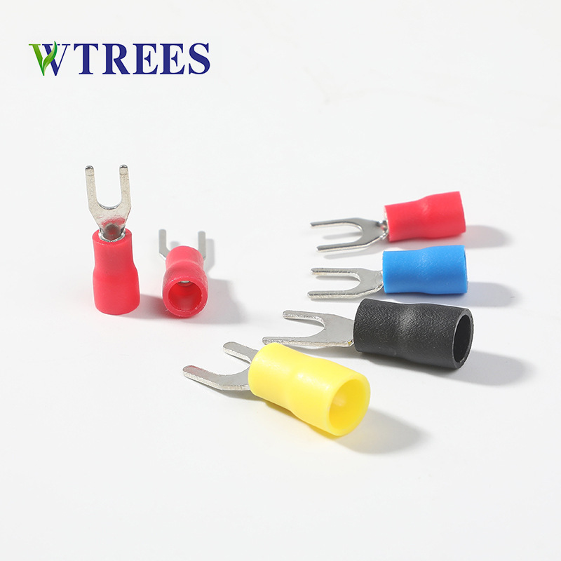 冷压端子SV1.25-4叉形预绝缘端头UT3-5电线接头Y型接线铜鼻子线耳-阿里巴巴