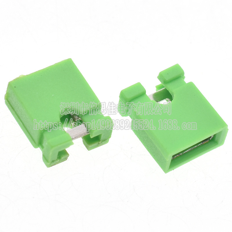 间距2.54MM 跳线帽 短路块 排针连接块 黑 白 黄 蓝 绿 红色1包2K-阿里巴巴
