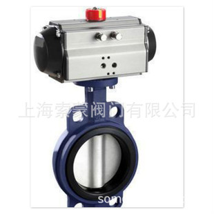 D641X/F气动软密封对夹式蝶阀,气动对夹蝶阀-阿里巴巴